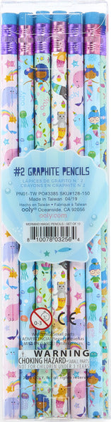 Mermaid Magic Graphite Pencils Set Of 12| Toyrifix