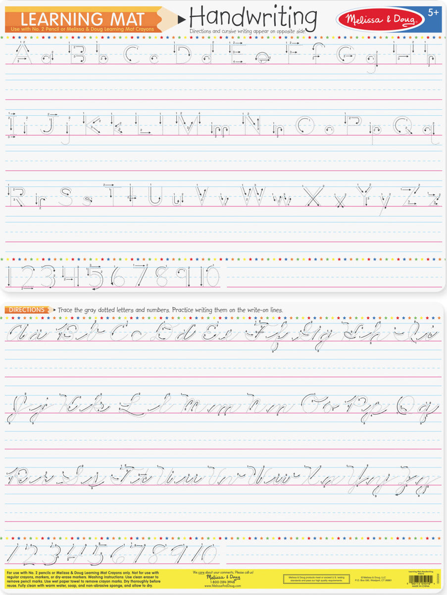 Handwriting Write-A-Mat (Bundle of 6)| Toyrifix